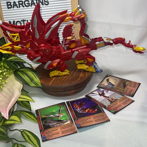 Bakugan | Toys | Bakugan Red Dragon Figure With Cards | Poshmark